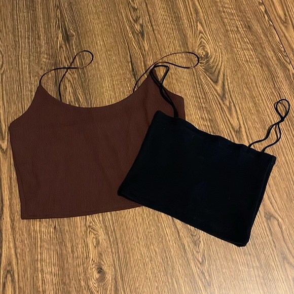 Zara | Tops | Zara Bundle Of Two Crop Tops | Poshmark